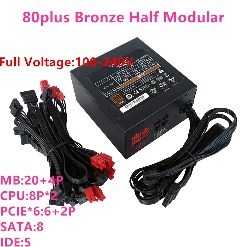 Original PSU For Rosewill Brand 80plus Bronze Wide Mute Game Power ...