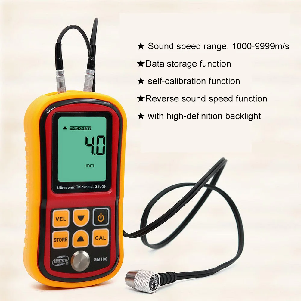 Digital Lcd Display Ultrasonic Thickness Gauge Metal Testering ...