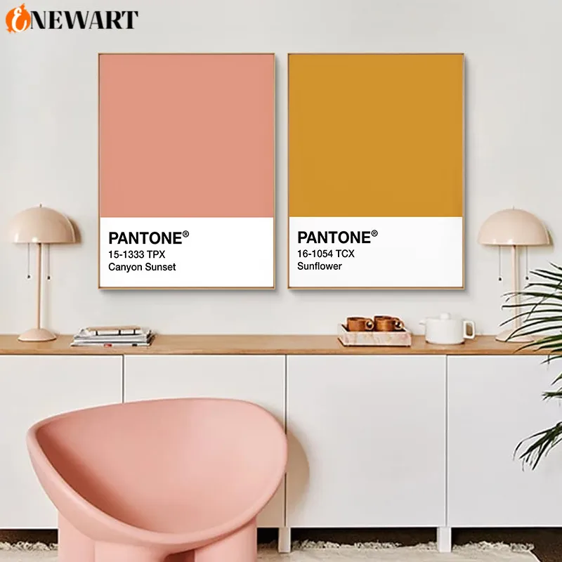 Wall Hangings Pantone Print Champagne Print Pantone Poster Pantone Wall ...