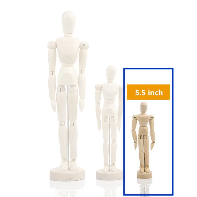 Drawing Sketch Mannequin Model Movable Limbs Wooden Hand Body Draw ...