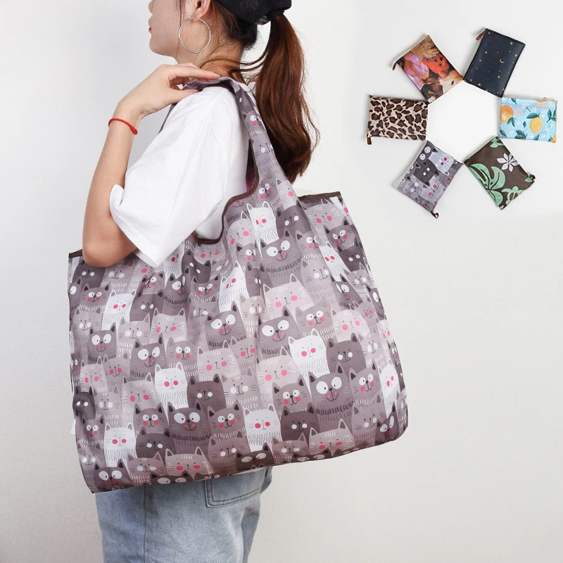 Sac de Courses Pliable Écologique avec Impression à la Mode, Fourre ...