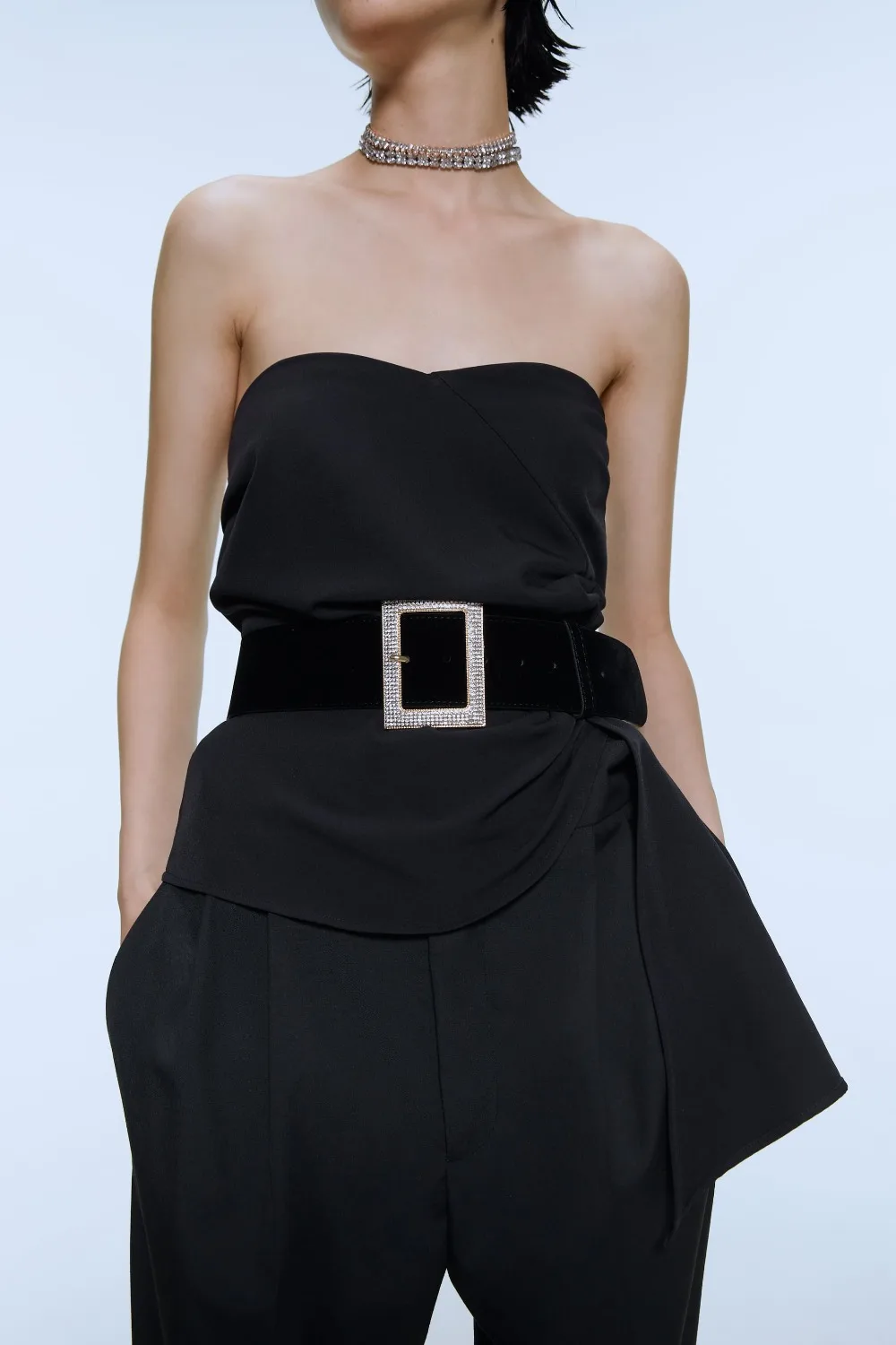 Miwens все Za пояса с кристаллами для женщин золото Макси навалом ...