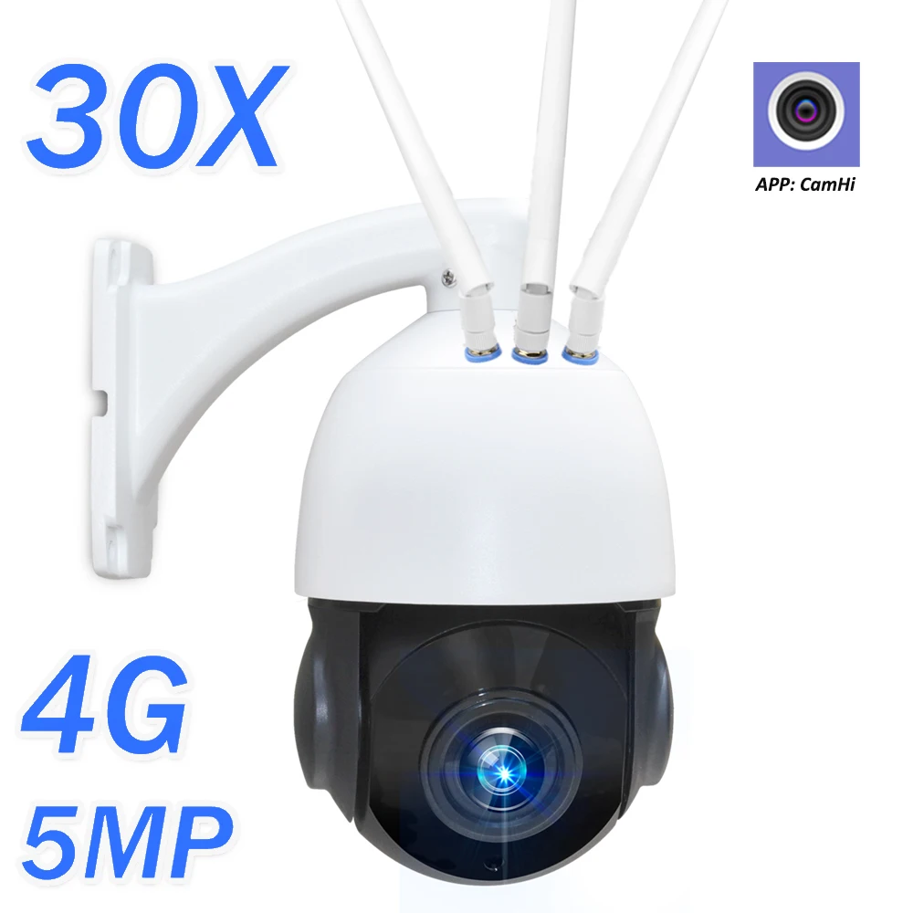 30X Optical Zoom 3G 4G Camera 5MP 1080P HD Security Outdoor IP Camera ...