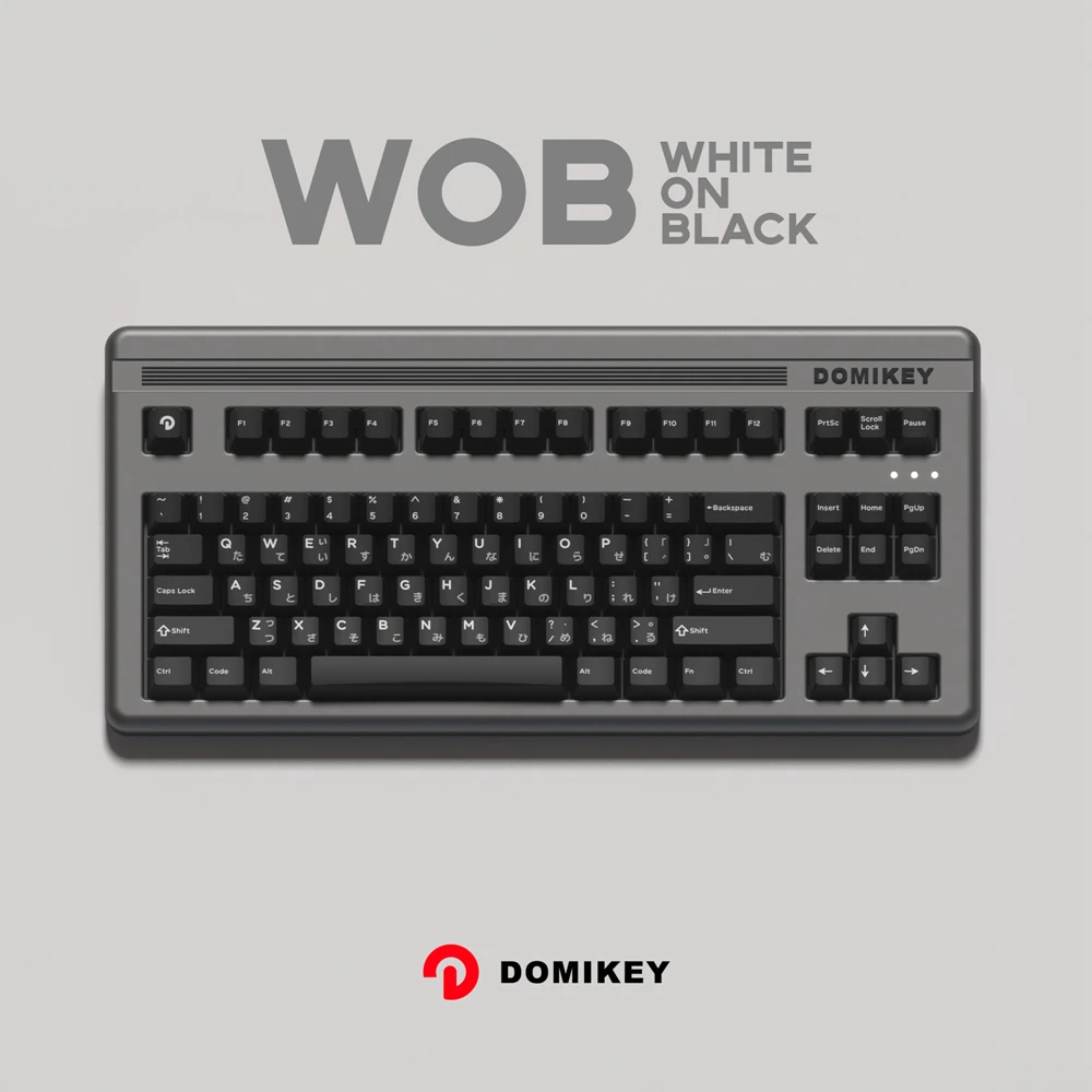 Domikey Wob Abs Doubleshot Keycap Cherry Profile Triple Shot White On ...