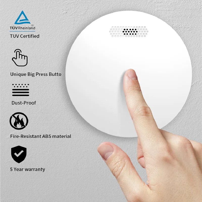 Ultra-Thin-Smoke-Detector-Standalone-Rauchmelder-Home-Security ...