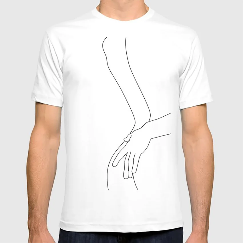 Intimacy T Shirt Intimacy Sexual Art Hand One Line Drawing Line Drawing ...