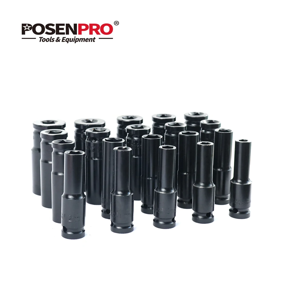 POSENPRO Standard 8~22mm Socket Wrench Tool 1/2" Drive Adapter Spanner ...