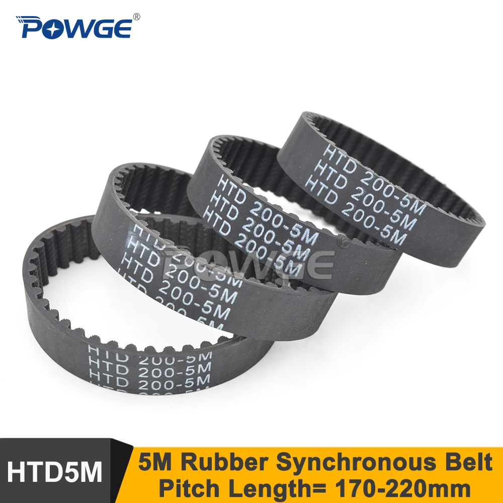 Powge 180 190 195 200 210 215 220 5m Synchronous Belt Teeth 36/38/39/40 ...