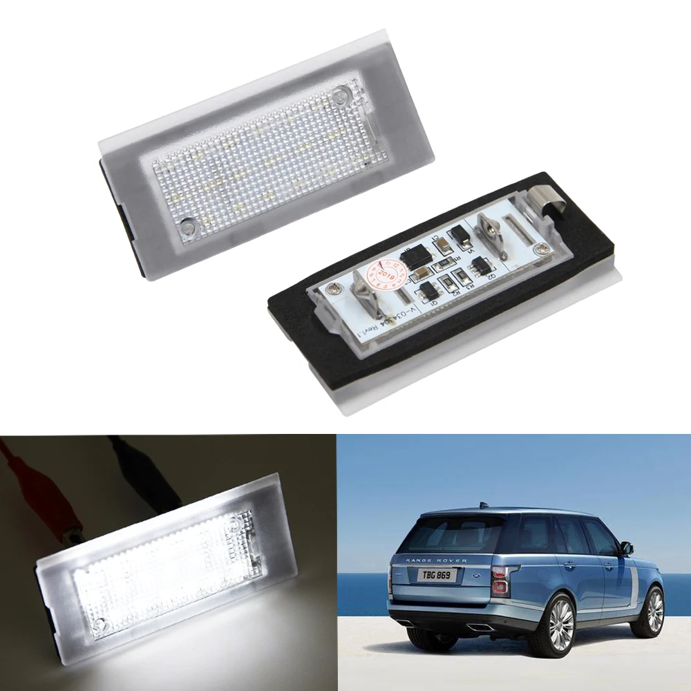 2pcs Car Led License Number Plate Light For Range Rover L322 2003-2012 ...