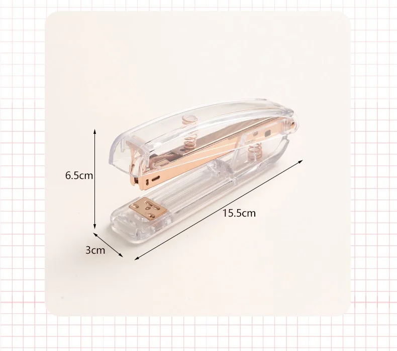 Agrafeuse,Stapler--Ensemble'agrafeuses de couleur or Rose, reliure ...