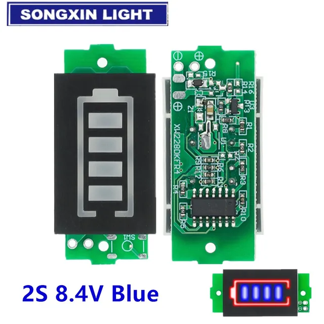 1S 8S 1S/2S/3S/4S 1 8S Single 3.7V Lithium Battery Capacity Indicator ...