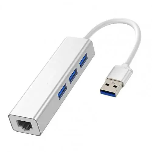 USB C 허브 1000Mbps 3 포트 USB 3.0 유형 C 허브 USB Rj45 기가비트 이더넷 어댑터 MacBook ...