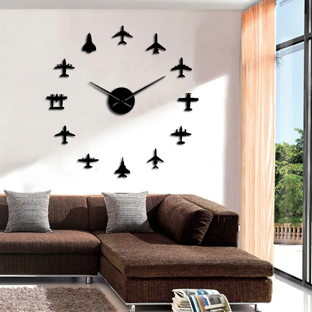Wall Clock Aviation Instrument | Propeller Aircraft Wall Clock - Modern ...