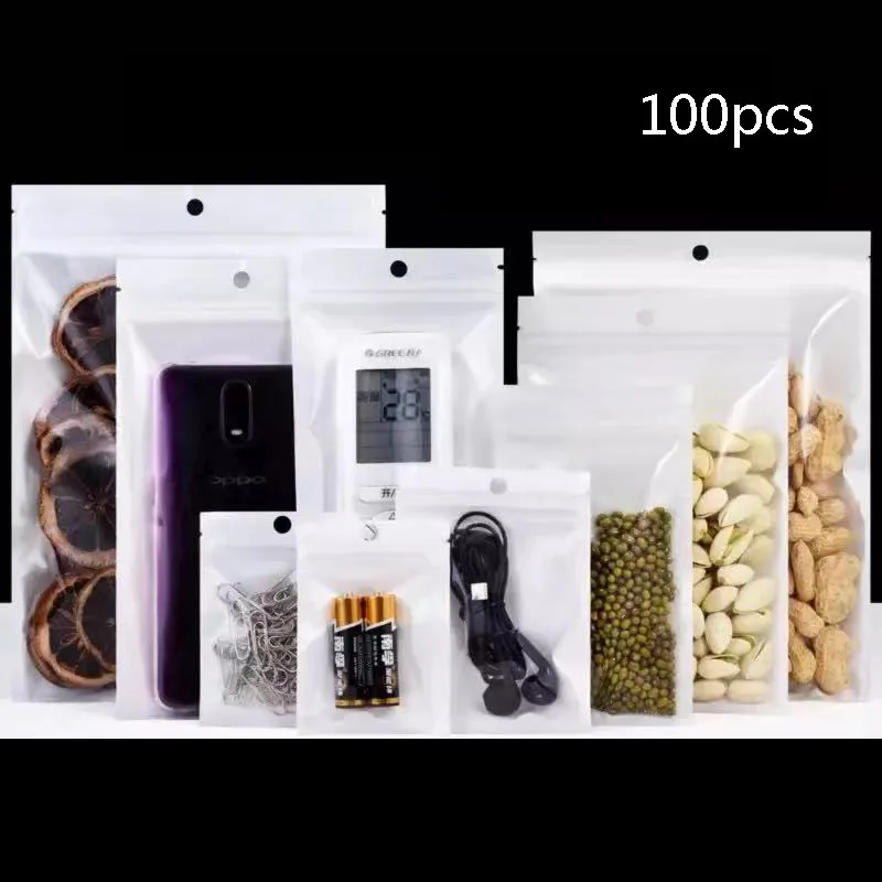 White-Clear-Zip-Lock-Plastic-Package-Bags-with-Zipper-Self-Seal ...