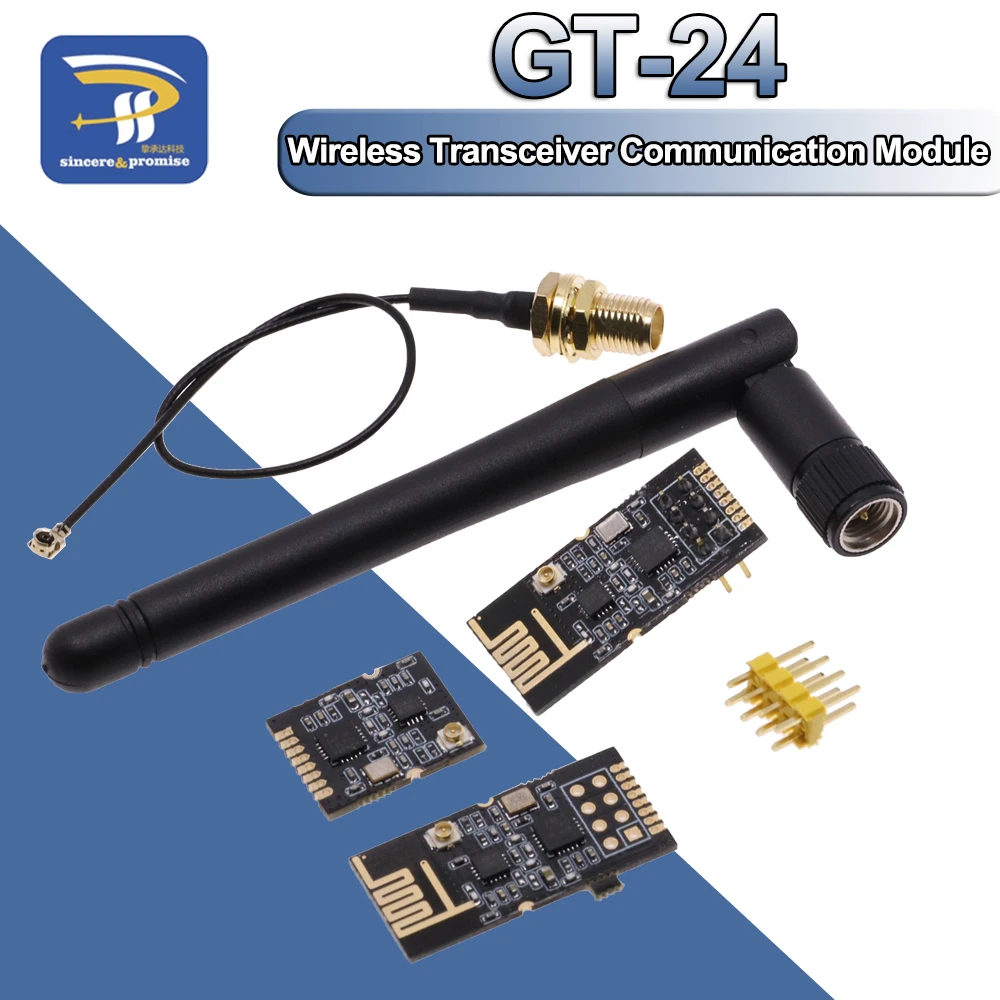 Gt-24 2.4g 1100 Meters Nrf24l01+pa+lna Wireless Transceiver ...