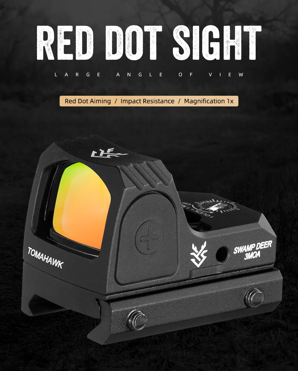 SWAMP DEER Red Dot Sight Collimator Base Glock /Handgun Reflex Sight ...