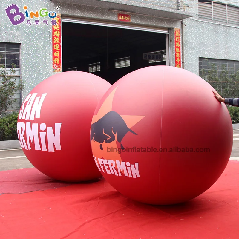 Advertising Customization Pvc 1.8 Diameters Inflatable Red Ball For ...