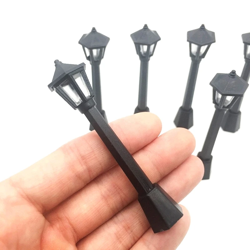 4pcs-Street-Post-Lights-Model-Railway-Train-Lamp-Post-Lights-Miniature ...