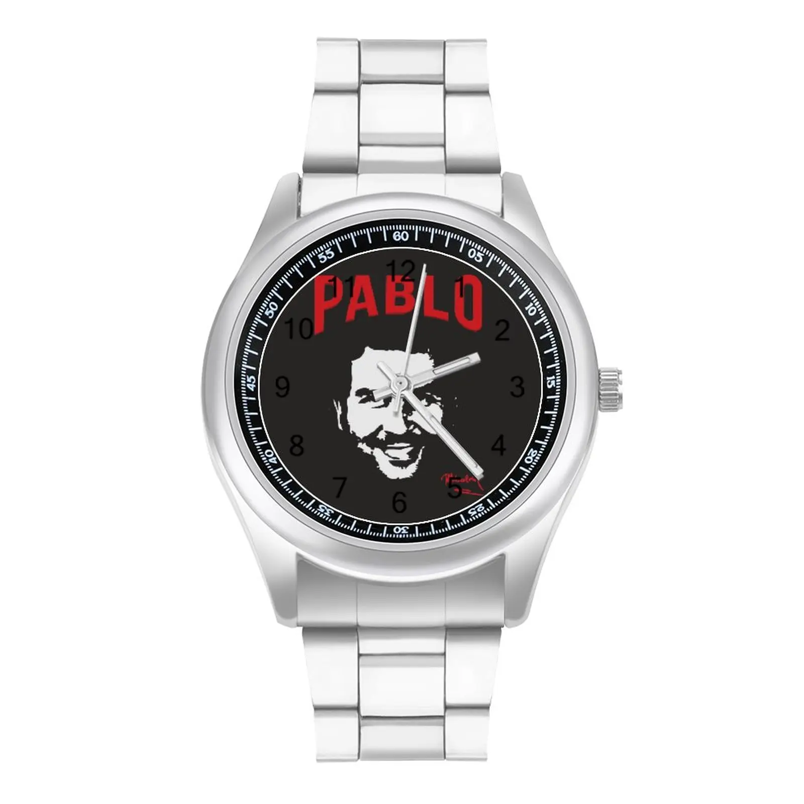 Pablo Escobar Reloj de pulsera de acero para mujer, de cuarzo, con ...
