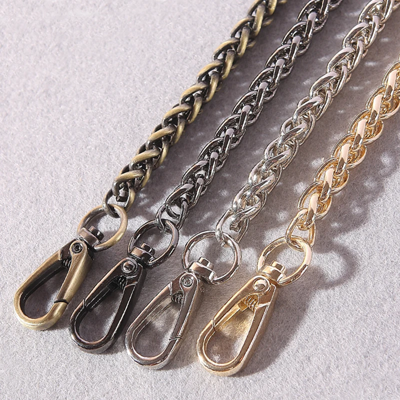 Steel-Bag-Chain-8mm-Gold-Silver-Gun-Black-Detachable-Replacement-Purse ...