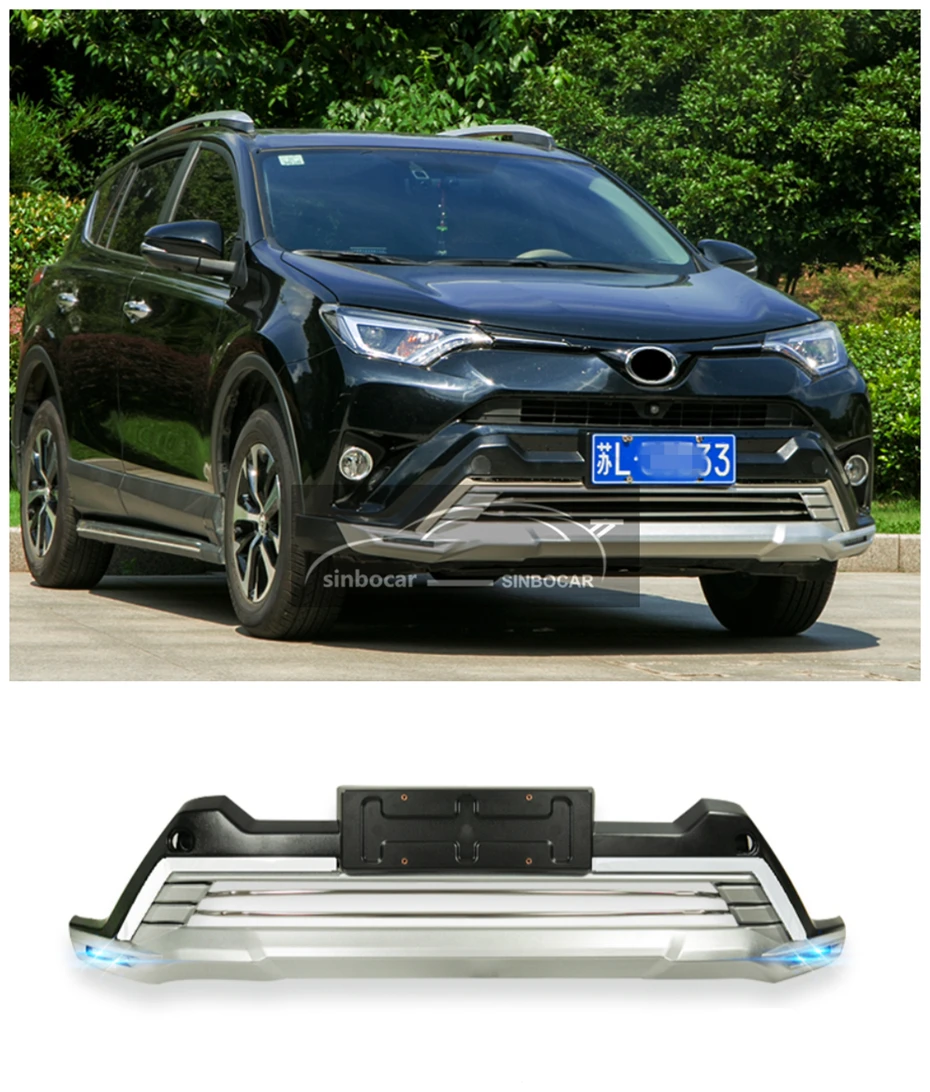 รถพลาสติก ABS ด้านหน้ากันชน Protector แผ่น Trunk GUARD สำหรับ Toyota ...