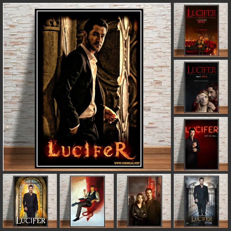 TV Series New Lucifer Show New Season Art Posters and Prints Painting ...