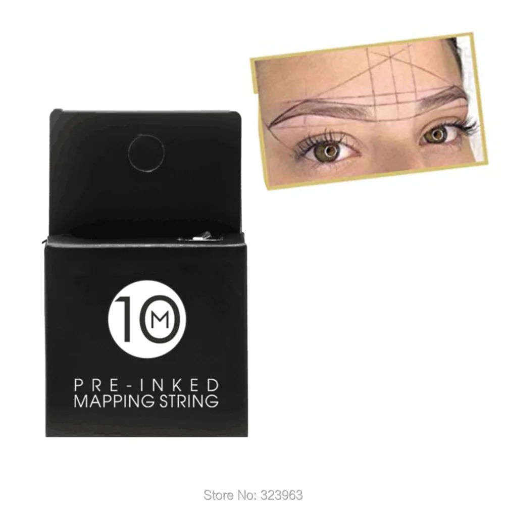 10M Black Eyebrow Microblading Mapping String for Ruler Permanent ...