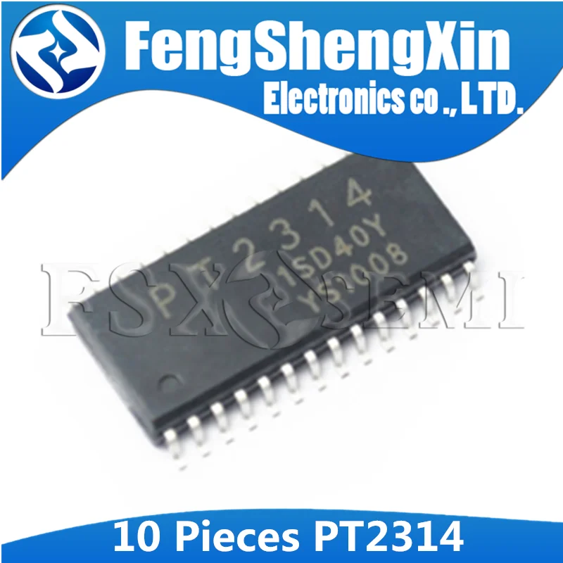 10pcs/lot PT2314E SOP 28 PT2314 PT2314L Stereo Audio Processor IC ...