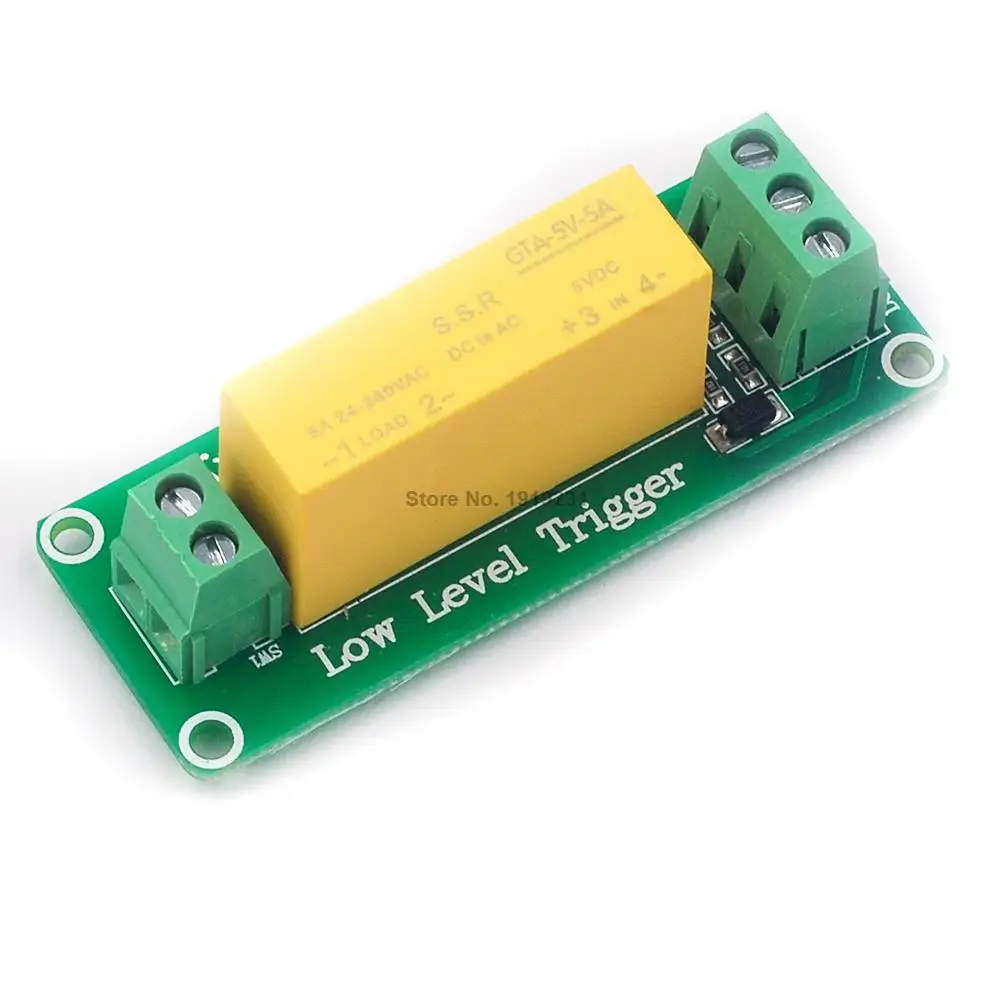 1 Channel Dc 5v 220v 5a Ssr Solid State Relay Module Low Level Trigger ...