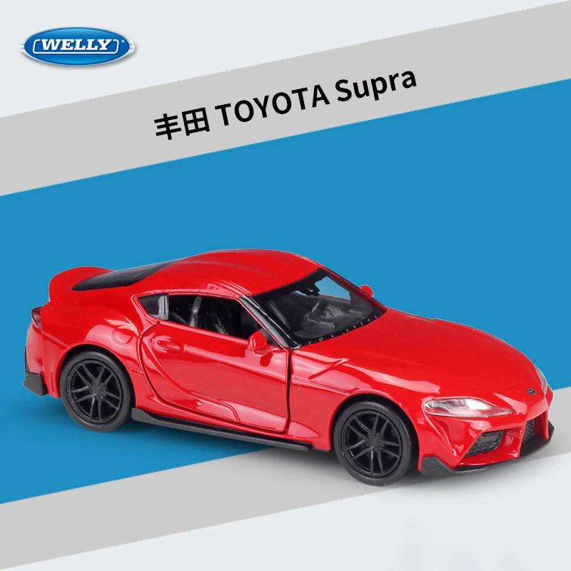 Toyota Supra Welly Diecast 1:36 Car Model Car High Simulation Alloy ...