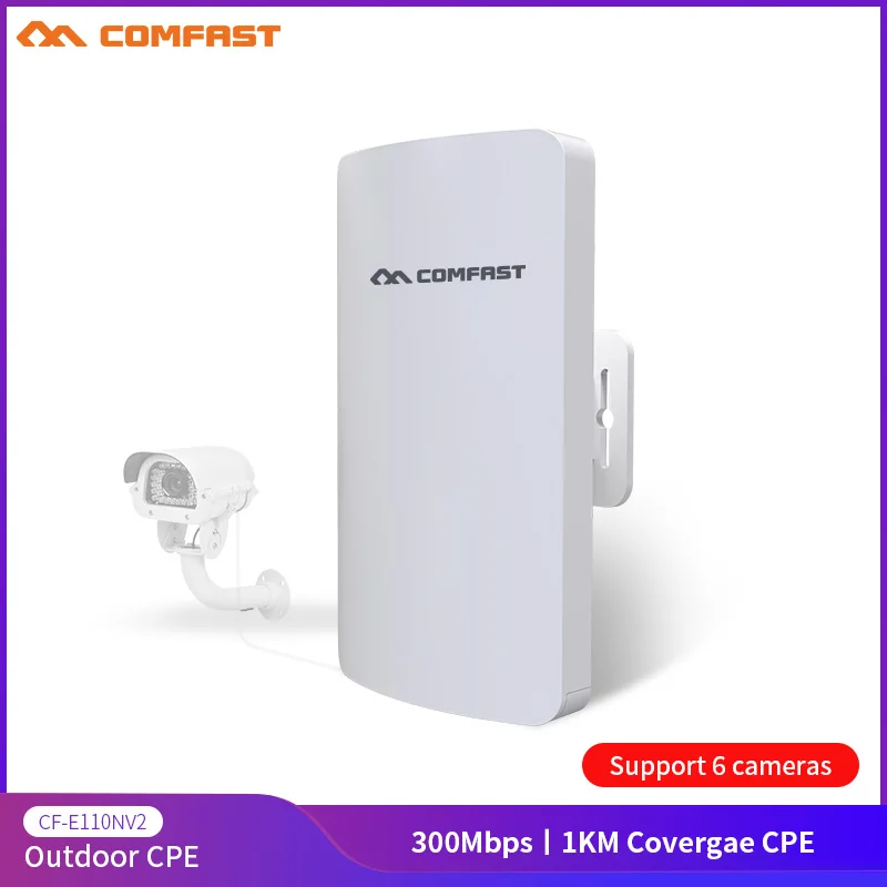 2Pcs Set 300Mbps Outdoor CPE Bridge 2.4G Wireless AP Bridge Extender ...