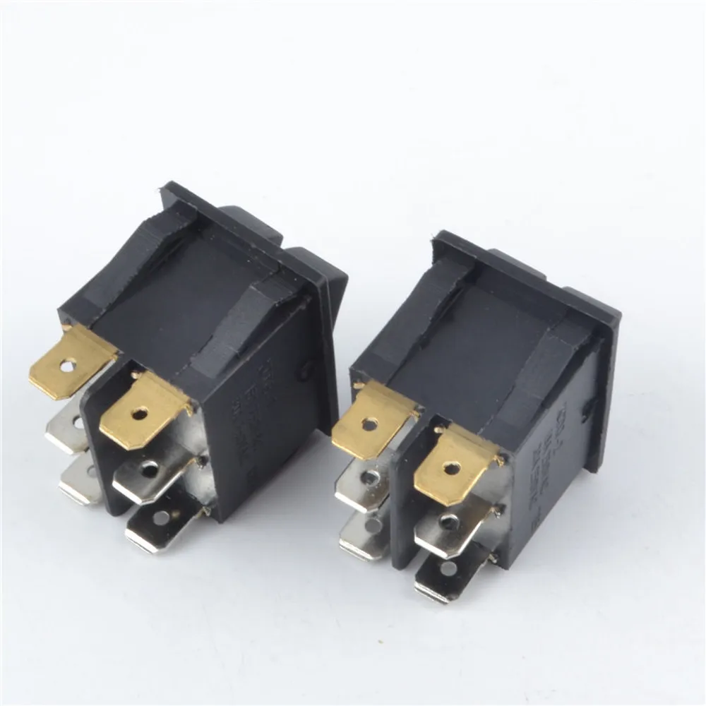 5pcs-Power-Push-Button-Switch-6PINS-2-Position-On-OFF-Double-Rocker ...