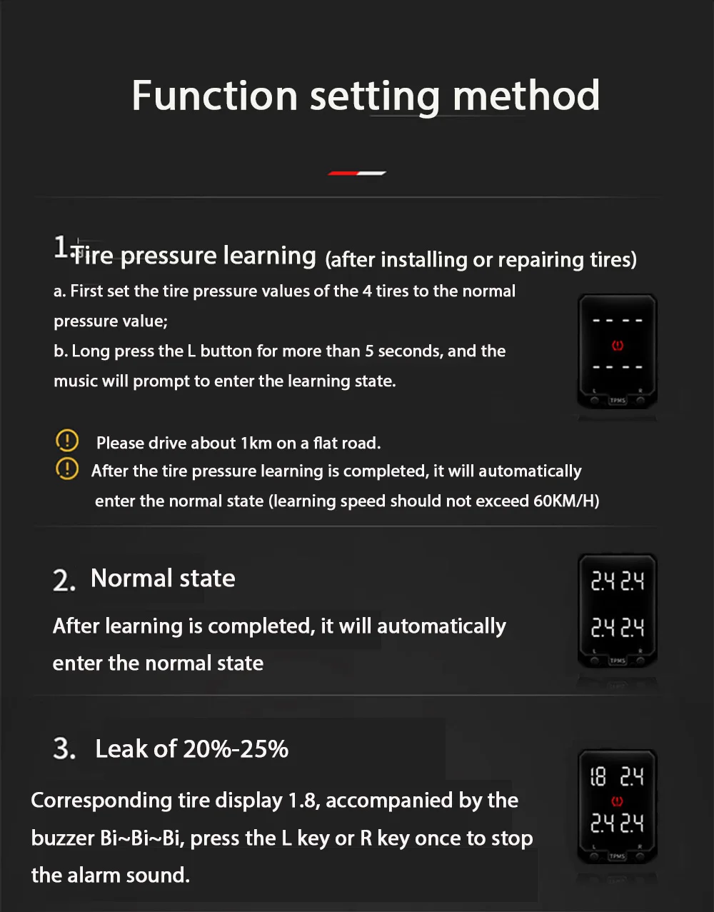 Автомобильный монитор давления в шинах OBD TPMS ЖК-Диагностика для ...