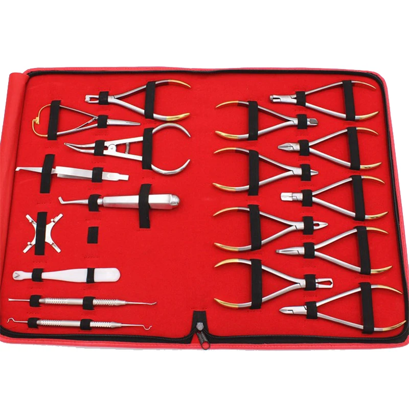 18 pcs/set Dentist Orthodontic Tools Set Orthodontic pliers Forming ...