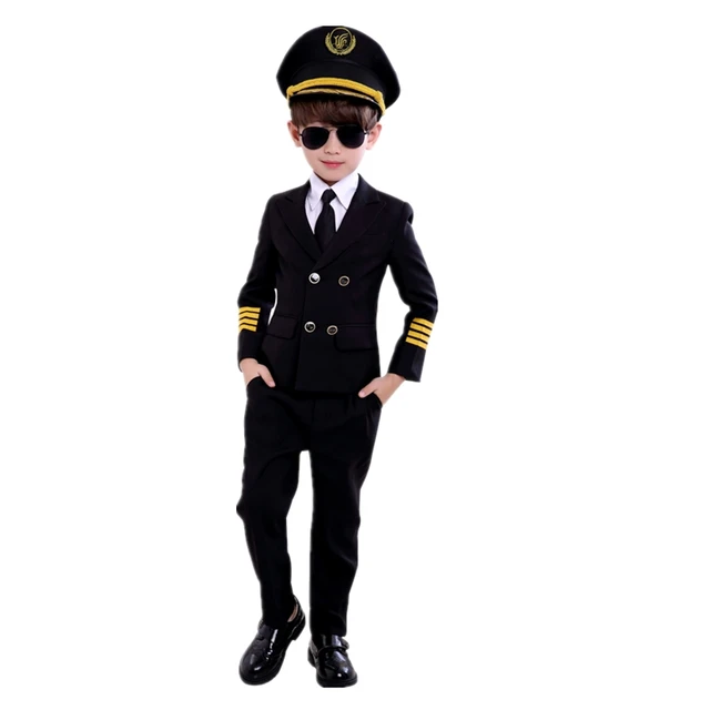 Pilot Uniform Cosplay Costume For Kids - AllCosplay.com