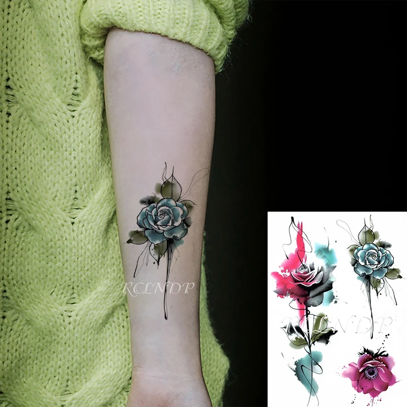 Flower Petals Falling Tattoo