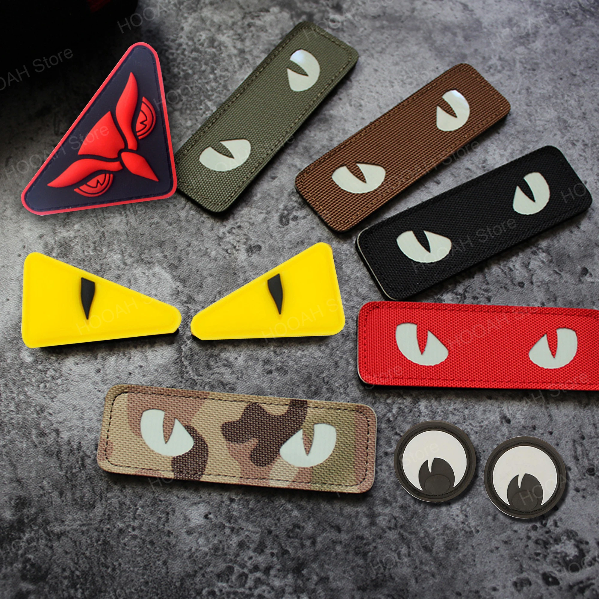 Cat Eyes Tactical Patch Eagle Eye Military Combat Glow In Dark Gitd Tag ...