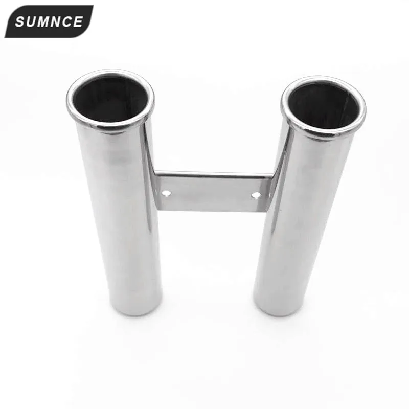 Boat Stainless Steel Fishing Rod Holder 2 Link Tube Rod Pod for Marine ...