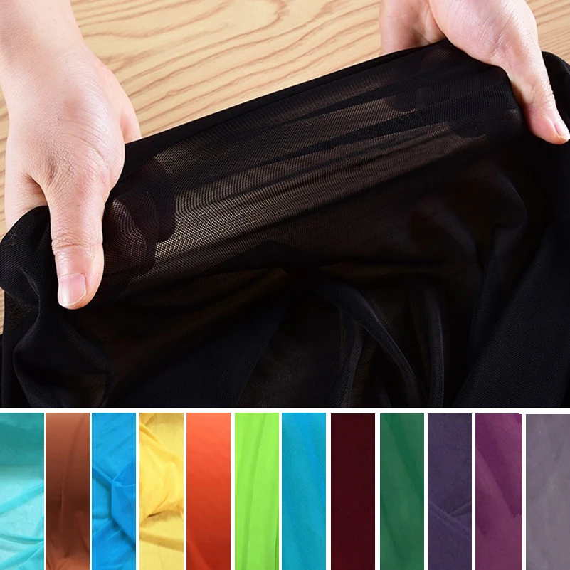 Hohe Elastizität Stoff Nylon Spandex 4 wege Stretch Spitze Mesh ...