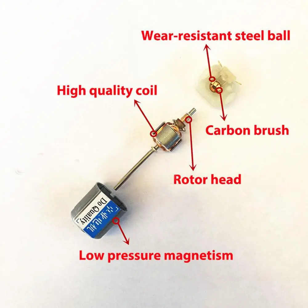1PC-Mini-130-Motor-DC-3V-17000RPM-High-Speed-Power-25mm-Long-Shaft ...
