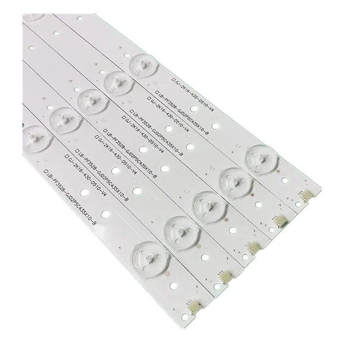 8kit LED 백라이트 스트립 10 램프 필립스 43pfg5000 43PFG5100 Aoc Le43d1452 Le43s5760 ...