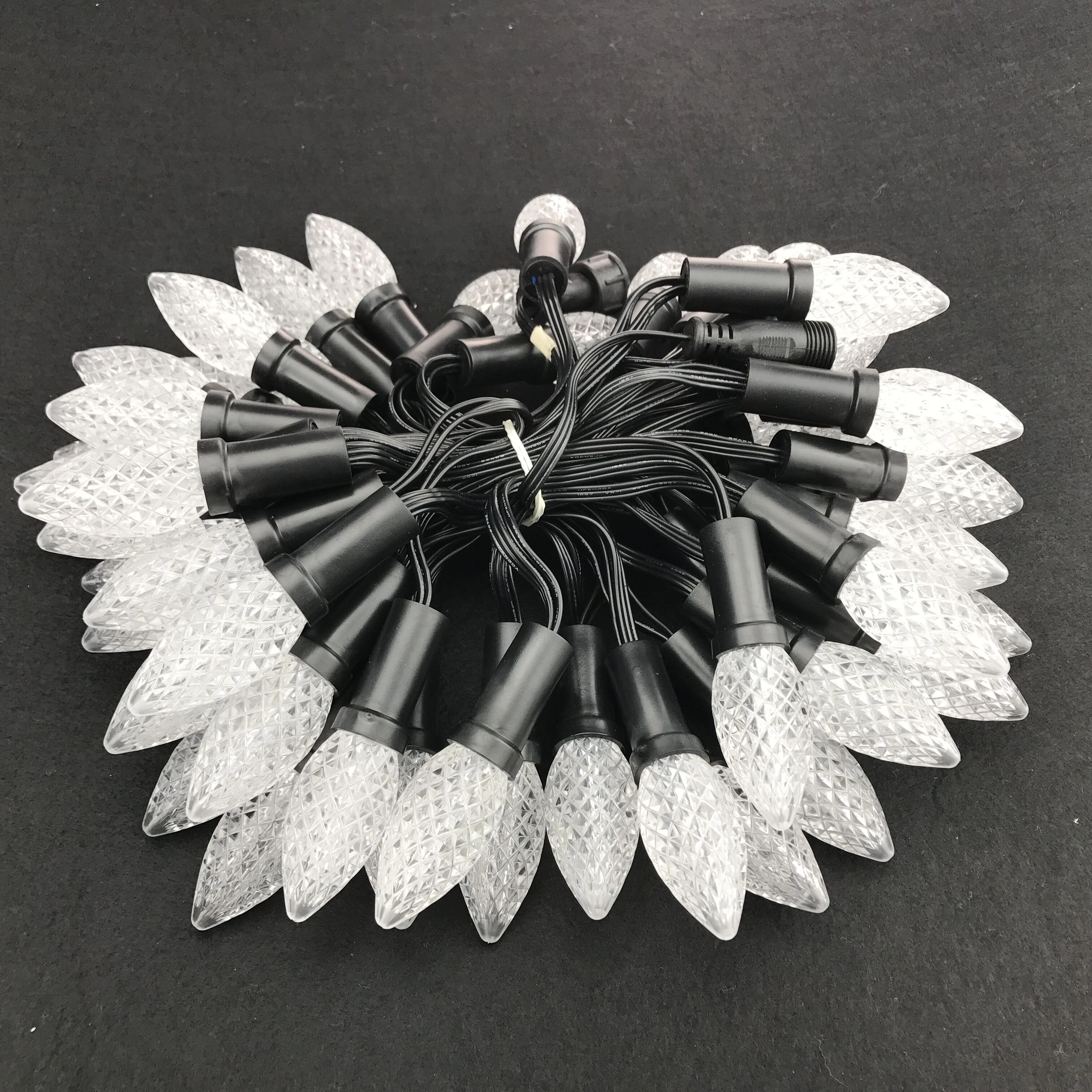 50nodes Addressable Rgb C9 Dc12v Ws2811 Led Christmas Pixel String ...