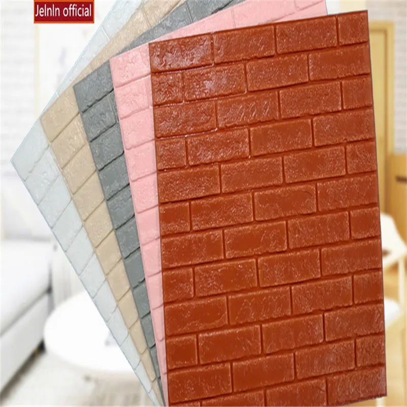 3d brick foam wall living room bedroom children's room waterproof anti ...