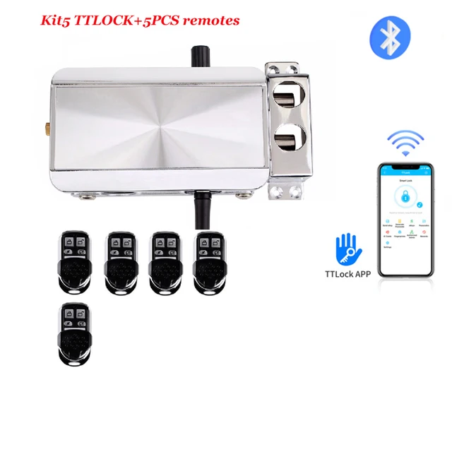 Remote Control Electronic Intelligent Door Lock Wireless Anti-Theft ...