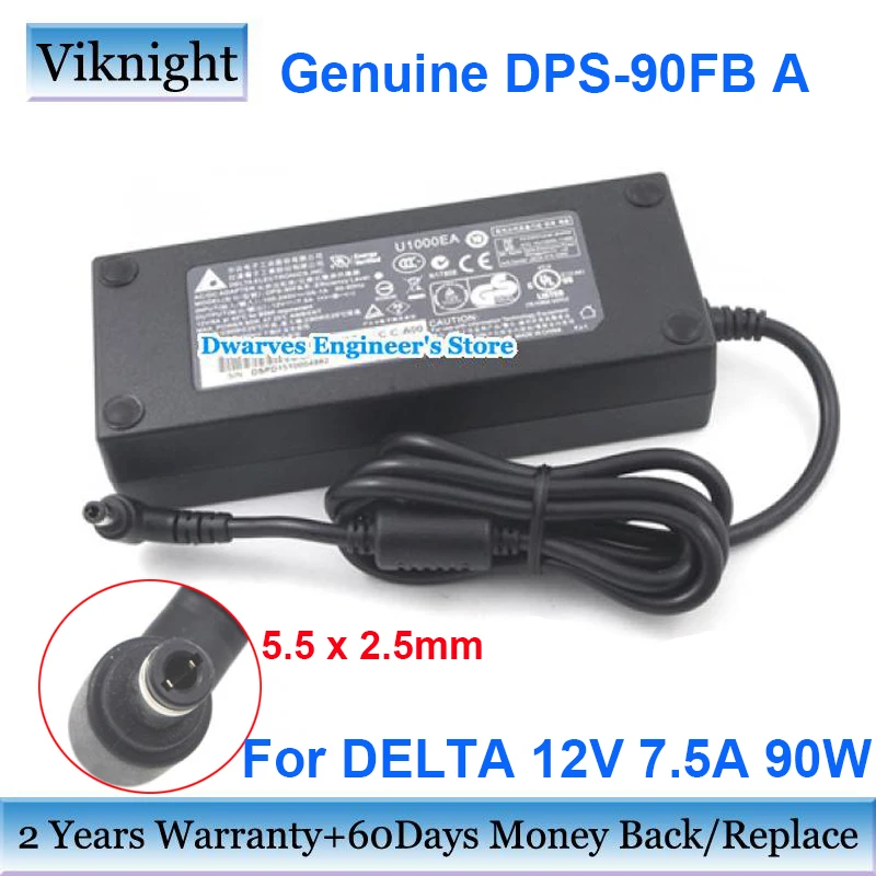 Genuine Delta DPS-90FB A 12V 7.5A 90W AC Power AdapterHU10065-110687 ...