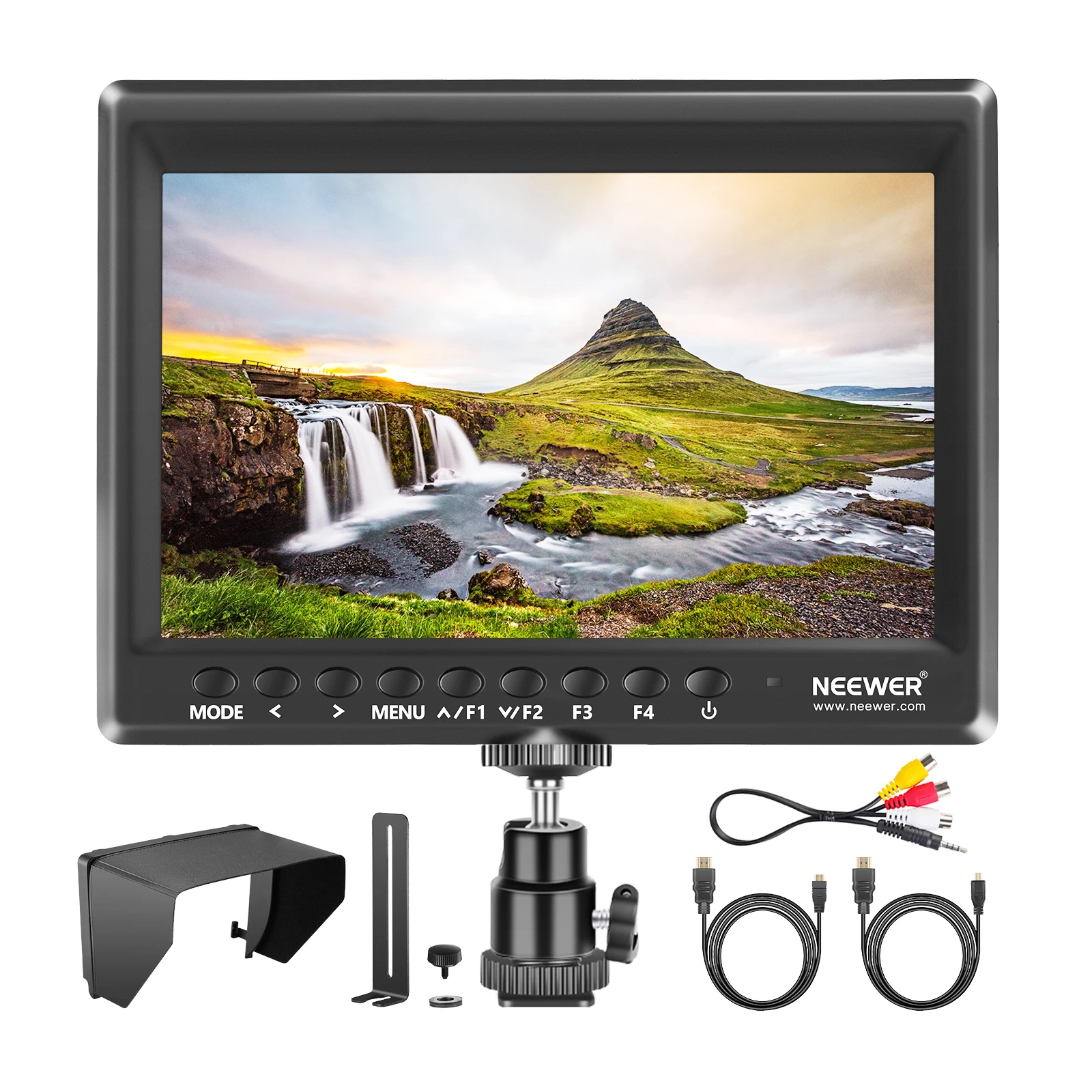 Neewer F100 7 Inch Camera Field Monitor Video Assist Slim IPS 1280x800 ...