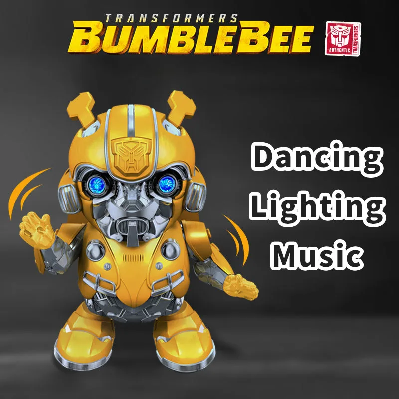 Hasbro TransFormers q version Bumblebee Dancing Robot Lighting Music ...