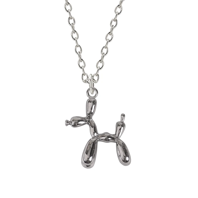 Silver-Animal-Necklace-1-Small-Dog-Shaped-Rope-Chain-For-Men-And-Women ...