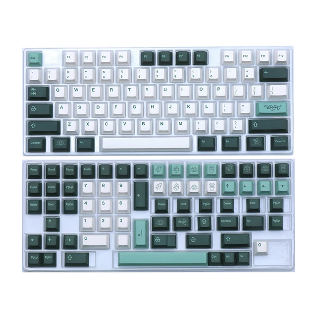 143 Keys/set Botanical Keycaps PBT 5 Sides Dye Subbed GMK Key Caps For ...