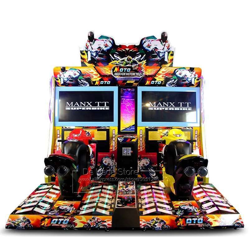 2 Players Coin Operated Simulator Motorbike Motorcycle Amusement Center ...